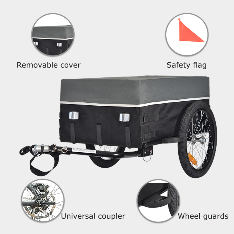 Tiggo Klappbar Fahrrad Lastenanhänger Fahrradanhänger 75 Liter / 2 Getränkekästen – TIGGO-SHOP