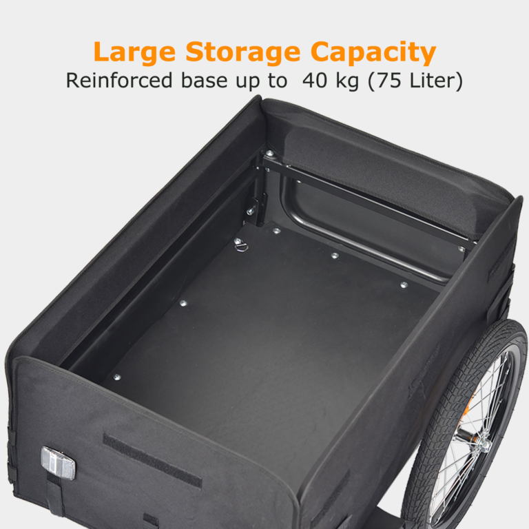 Tiggo Klappbar Fahrrad Lastenanhänger Fahrradanhänger 75 Liter / 2 Getränkekästen – TIGGO-SHOP