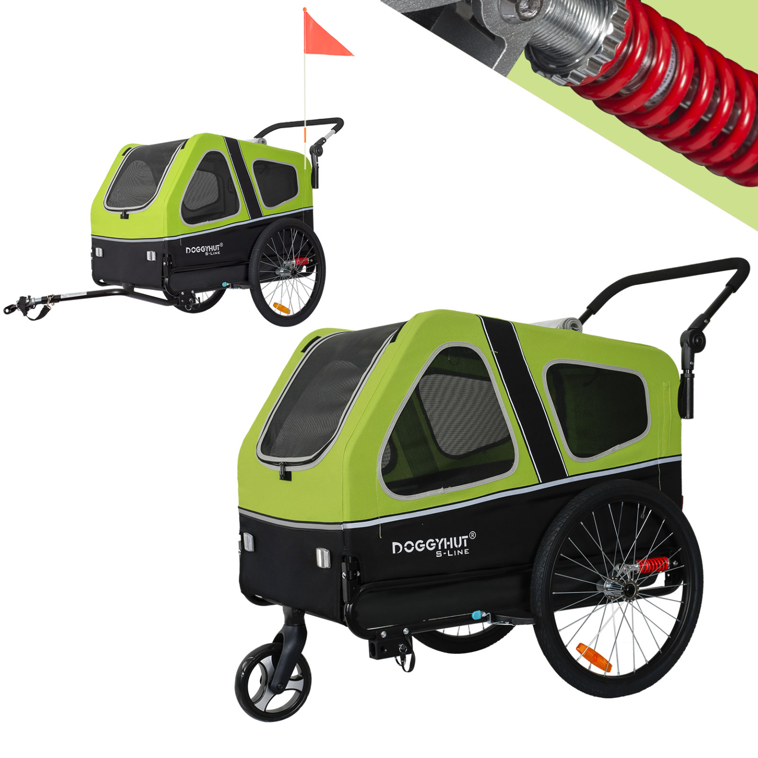 Hunde Fahrradanhnger Xxl